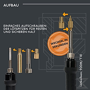 ruthex 7X Soldering Tips/Heat-Set Insert Tips - Threaded Inserts M2 / M2.5 / M3 / M4 / M5 / M6 / 1/4" / M8