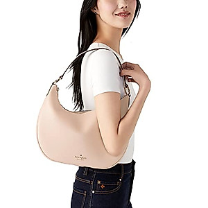 Kate Spade Weston Leather Shoulder Crossbody Bag Purse Handbag (Warm Beige)