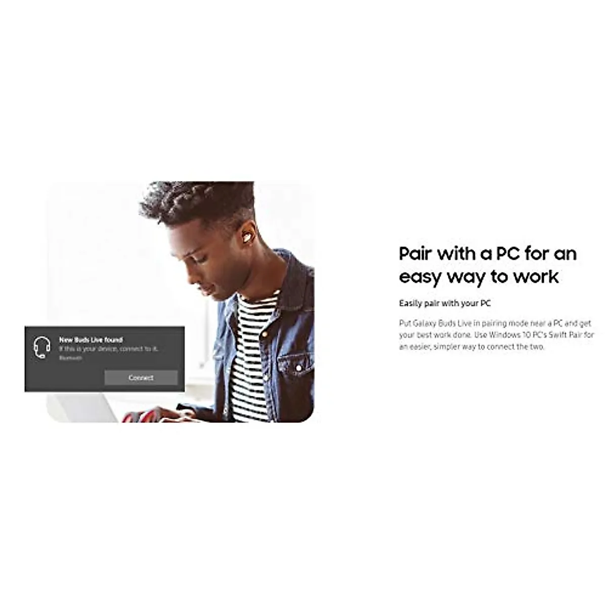 Samsung Galaxy Buds Live (ANC) Active Noise Cancelling TWS Open Type Wireless Bluetooth 5.0 Earbuds for iOS & Android, International Model - SM-R180 (Mystic Blue - Limited Edition) (Renewed)