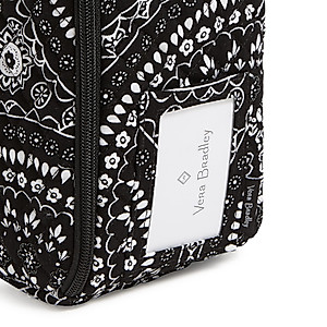 Vera Bradley Women's Cotton Deluxe Lunch Bunch Lunch Bag, Black Bandana Medallion, One Size