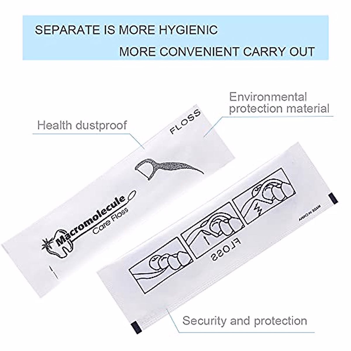 Floss Singles Bag,Dental Picks Disposable,Travel Dental Floss,Dental Floss,Floss Sticks ,Easy to Carry Dental Flossers(150 Count Packaged Individually)