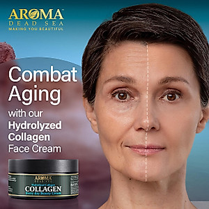 Aroma Dead Sea Collagen Cream - Anti Aging Day & Night Moisturizer, 100ml
