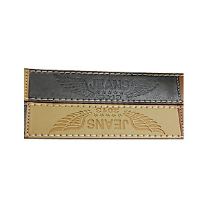 URAMAN Cowboy Embossed Leather Belts For Men With Buckle Western Country Belts for Jeans Pants Dresses Casual