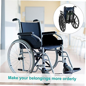 Alipis 3 Pcs Oxygen Cylinder Back Bag Stroller Storage Pouch Stroller Organizer Bag Wheelchair Hanging Bag Wheelchair Storage Pouch Universal Outdoor 1680d Oxford Cloth Backpack Bag