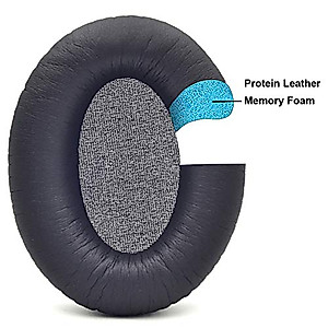ANC7 ANC7B Earpads - defean Replacement Ear pad Cushion Cover Pillow Compatible with Audio-Technica ATH-ANC7 ATH-ANC7b Headphones, Softer Protein Leather, High-Density Noise Cancelling Foam