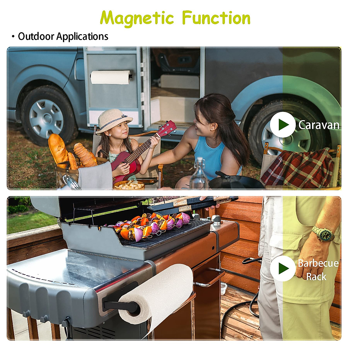 Gold Paper Towel Holder Under Cabinet, OBODING, Self Adhesive or Drilling, Paper Towel Holder Wall Mount, 304 Stainless Steel Towel Rack for Kitchen, Cabinet, Bathroom (12.05 inches)