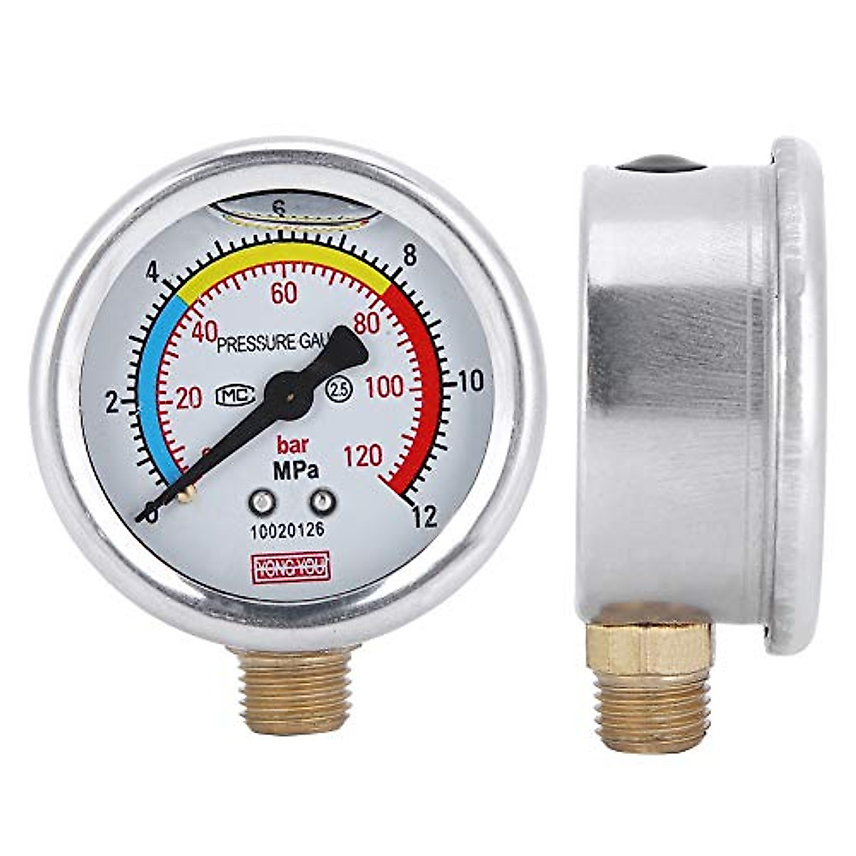 Garden Supplies, Easy to Store Convenient Accurate Pointer Pressure Gauge for Home for Professional Use for General Purpose for Garden