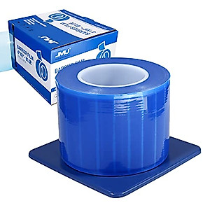 JMU Barrier Film, 4" x 6" Barrier Film Tattoo, Dental Barrier Tape Blue Barrier Film Roll 1200 Sheets