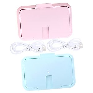ibasenice 2pcs Wet Wipe Warmer Home Thermostats Diaper Dispenser Travel Dispenser Wet Tissue Warmer Baby Tissue Warmer Wipe Warmer for Babies Wet Wipe Dispenser Household Abs Baby