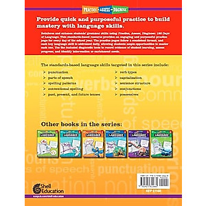 Shell Education 180 Days of Language for First Grade (180 Days of Practice)