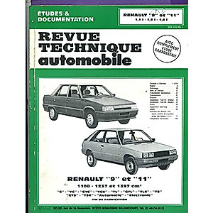 Revue technique automobile - Renault 9 et 11 - 1.1 l - 1.2 l - 1.4 l (avec complément étude carrosserie)