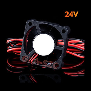 GBA-SZC 3010 Cooling Fan Low Noise 24V DC Brushless Fan Cooler 0.08A 30mm x 30mm x 10mm.(Pack of 2PCS)（24V）