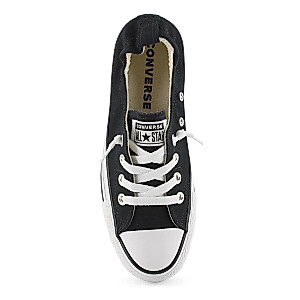Converse Women's Chuck Taylor All Star Shoreline Linen Slip on Sneaker (7.5, Black/White, Numeric_7_Point_5)