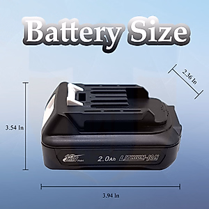 The Power Shop 1 Pcs BL1021B Battery and 1 Pcs DC10WD Charger Replacement for Makita 10.8V & 12V Max. 2000mah Li-Ion CXT Battery 197394-3 197402-0 197393-5 197396-9 DC10WD DC10SB DC10WC Charger