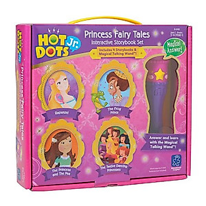 Educational Insights Hot Dots Jr. Princess Fairy Tales Storybooks, 4 Books & Interactive Pen, Homeschool Learning Workbooks, Early Learning Activities for Ages 3+
