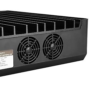 ATMOREA MPPT 60 Amp Solar Charge Controller - 12V 24V 36V 48V Auto Adaptive - LCD Display -Dual Fans Cooling- Supports up to 180V PV Input for AGM, Gel, Flooded and Lithium Battery