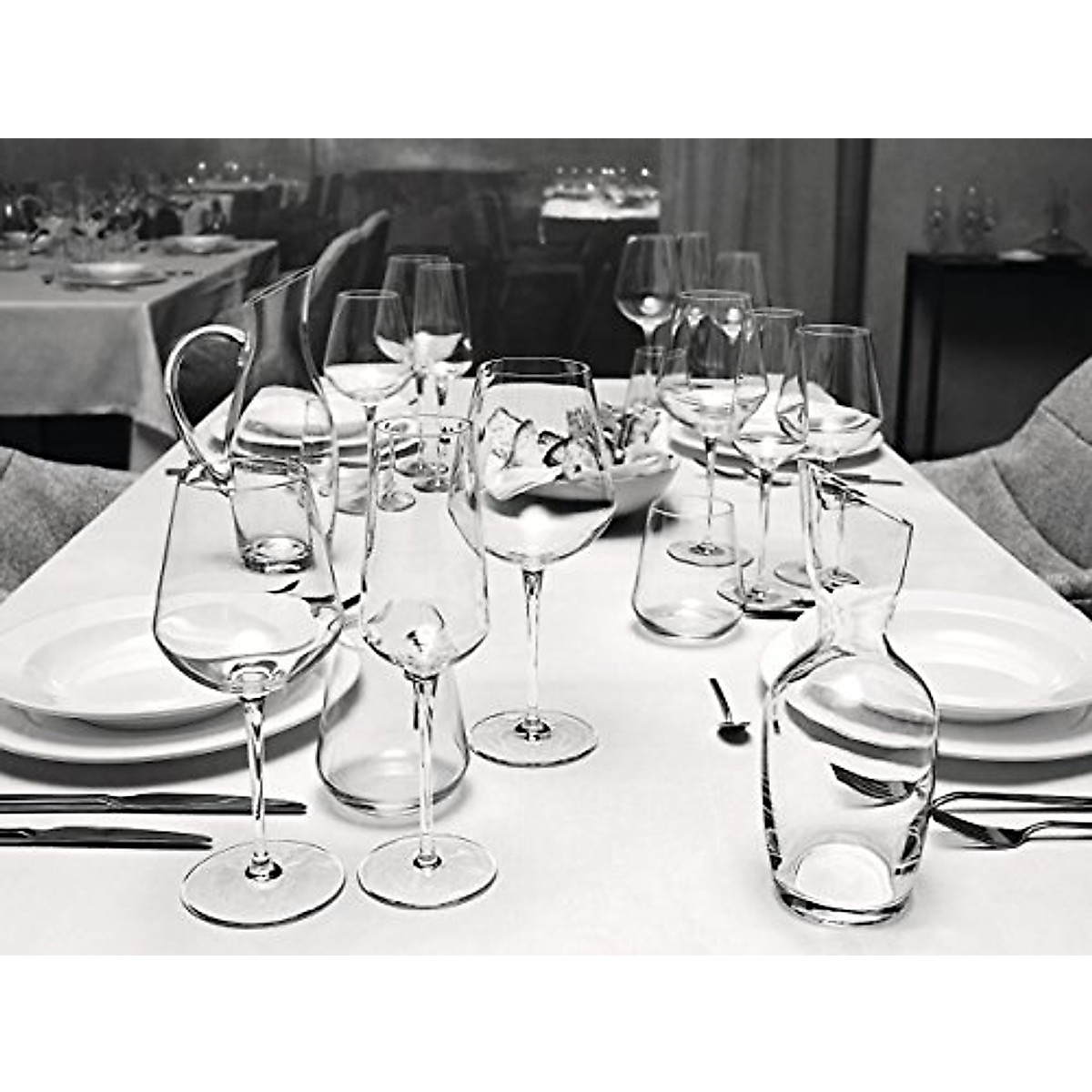 Bormioli Rocco InAlto Uno Stemless Glass, Set of 6, 15.25 oz, Clear