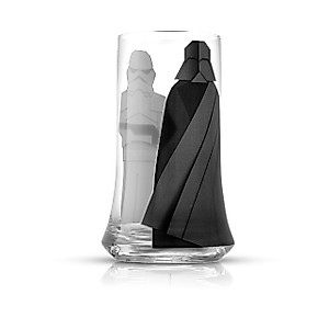 JoyJolt Star Wars Merchandise Beware The Darkside, Darth Vader™ Crystal Highball Glasses Set of 2 (18.5oz) Star Wars Glass Tumbler. Juice, Water Glasses, Mixed Drink Glasses, High Baller Glasses