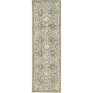 nuLOOM Minta Vintage Runner Rug, 2' 6" x 10', Gold