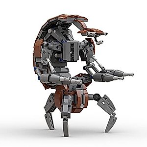 Space Wars Droideka Destroyer Droid Building Block Set, Battle Broids Action Figures Building Set, Collection of Building Toys for Kids and Adults,Collectible Suitable for Space War Fans(490 Pcs)