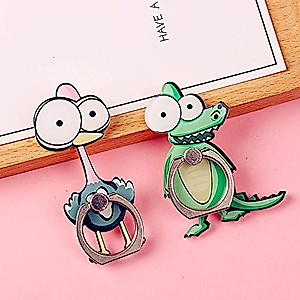 Cell Phone Finger Ring Holder Cute Animal Smartphone Stand 360 Swivel for iPhone, Ipad, Samsung HTC Nokia Smartphones Tablet,by UnderReef (Crocodile)