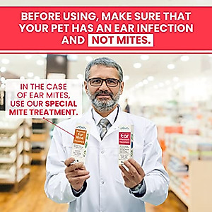 Arava Dog Ear Infection Treatment - First Aid in Acute & Chronic Inflammations - Anti Itch Effective Ear Cleaner - Pet Otic Ear Care Solution