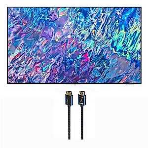 SAMSUNG QN85QN85BAFXZA 85" 4K Neo QLED UHD Smart TV in Titan Black with an Austere 5S-4KHD2-2-5M V-Series 2.5m Premium 4K HDR HDMI Braided Cable (2022)