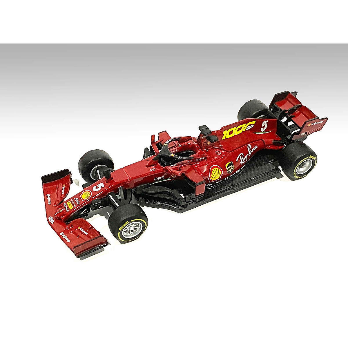 Bburago Model Car Sport 1:43 2020 Ferrari Racing SF1000 Formula One F1 5 Sebastian Vettel