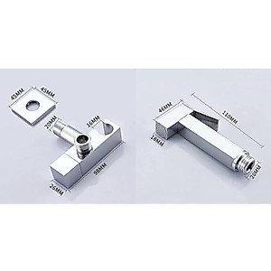 BINCAVIDOU Portable Toilet Shower, Complete French Toilet Shower Kit, Built-in Toilet Shower, Complete Steel Toilet Shower Kit, Handheld Bidet Sprayer for Toilet, A Gold, White