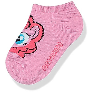 My Little Pony Girls' No Show, Multi, Shoe Size 4-7.5, Sock Size 5-6.5