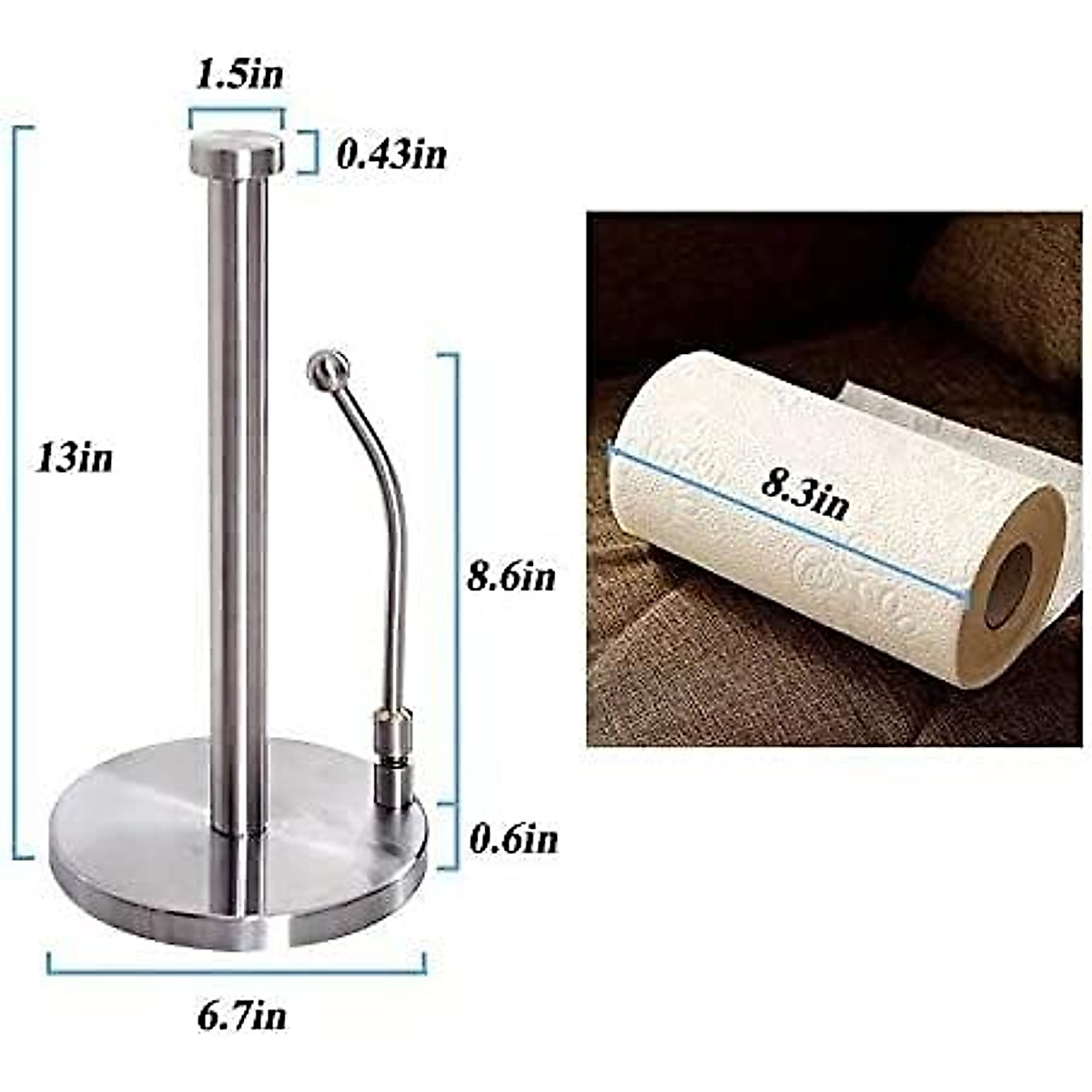 Kitchen Paper Roll Holder Paper Towel Rack Dining Table Kitchen Paper Roll Holder Vertical Paper Towel Storage Rack