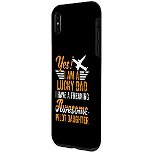 iPhone XS Max Dad Awesome Pilot Daughter Airplane Aviation Aircraft Plane Case