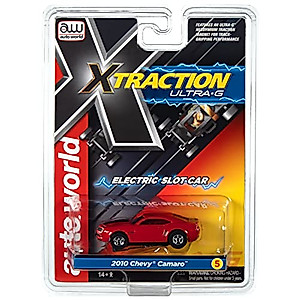 Auto World Xtraction R35 2010 Chevrolet Camaro Red HO Scale Slot Car