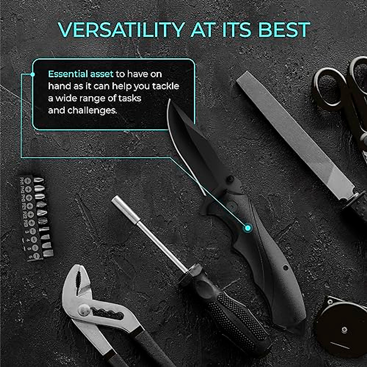 Tactical Knife for Men - Black Pocket Knife - Best Spring Assisted Knife with Glass Breaker and Pocket Clip - Cool Folding Knives for Military Work Self Defense Camping - Birthday Gifts for Dad 6495 B
