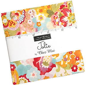 Jolie Charm Pack by Chez Moi; 42-5" Precut Fabric Quilt Squares