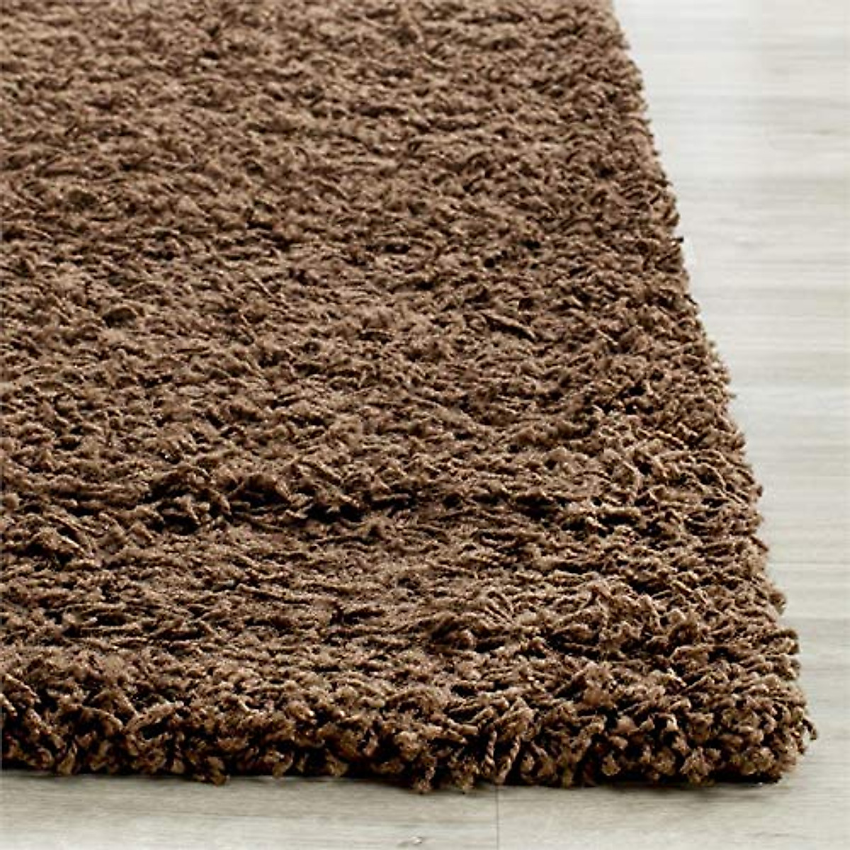 SAFAVIEH Athens Shag Collection Runner Rug - 2'3" x 8', Brown, Non-Shedding & Easy Care, 1.5-inch Thick Ideal for High Traffic Areas in Living Room, Bedroom (SGA119A)