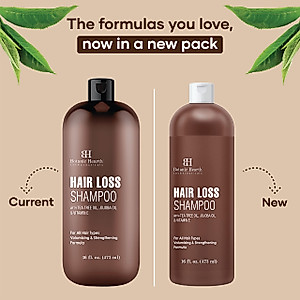 Botanic Hearth Hair Loss Shampoo | For Hair Growth | Volumizing & Thicking Formula | With Biotin, Tea Tree, Jojoba & Vitamin E | Sulphate Free | For Men & Women | 16 fl oz
