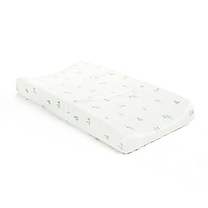 Lush Decor Hygge Sloth Trees Soft & Plush Changing Pad Cover, 32" x 16" x 5", Gray