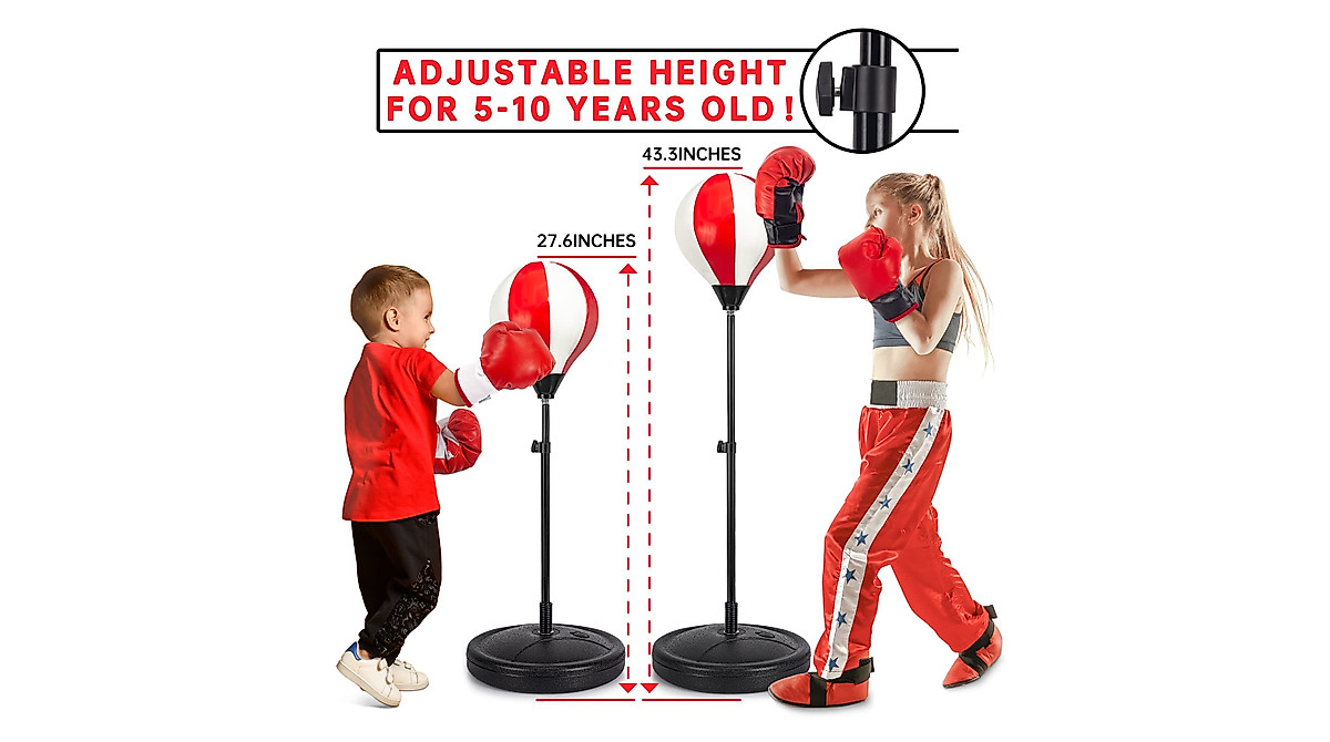 ShyLizard Kids Punching Bag & Boxing Gloves Set