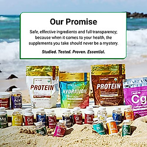 Hydrolyzed Collagen Powder - Joint, Skin, Hair, and Nail Support | Types I & III Peptides | Non-GMO, Grass-Fed, Hormone-Free, Dissolves Easily | by Essential Elements - 41 Servings - 16oz