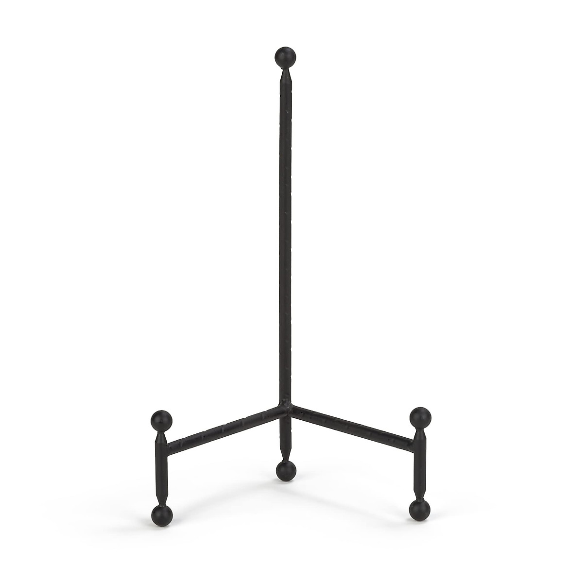 TRIPAR 12 Inch Modern Black Tripod Easel for Pictures, Artwork, Cookbooks, Platters, & Plates - Book Holder Display Easel