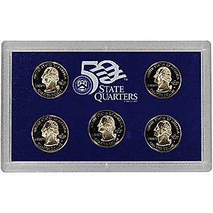 2005 S U.S. Mint Proof State Quarter Set - 5 Coins - OGP Original Government Packaging Superb Gem Uncirculated