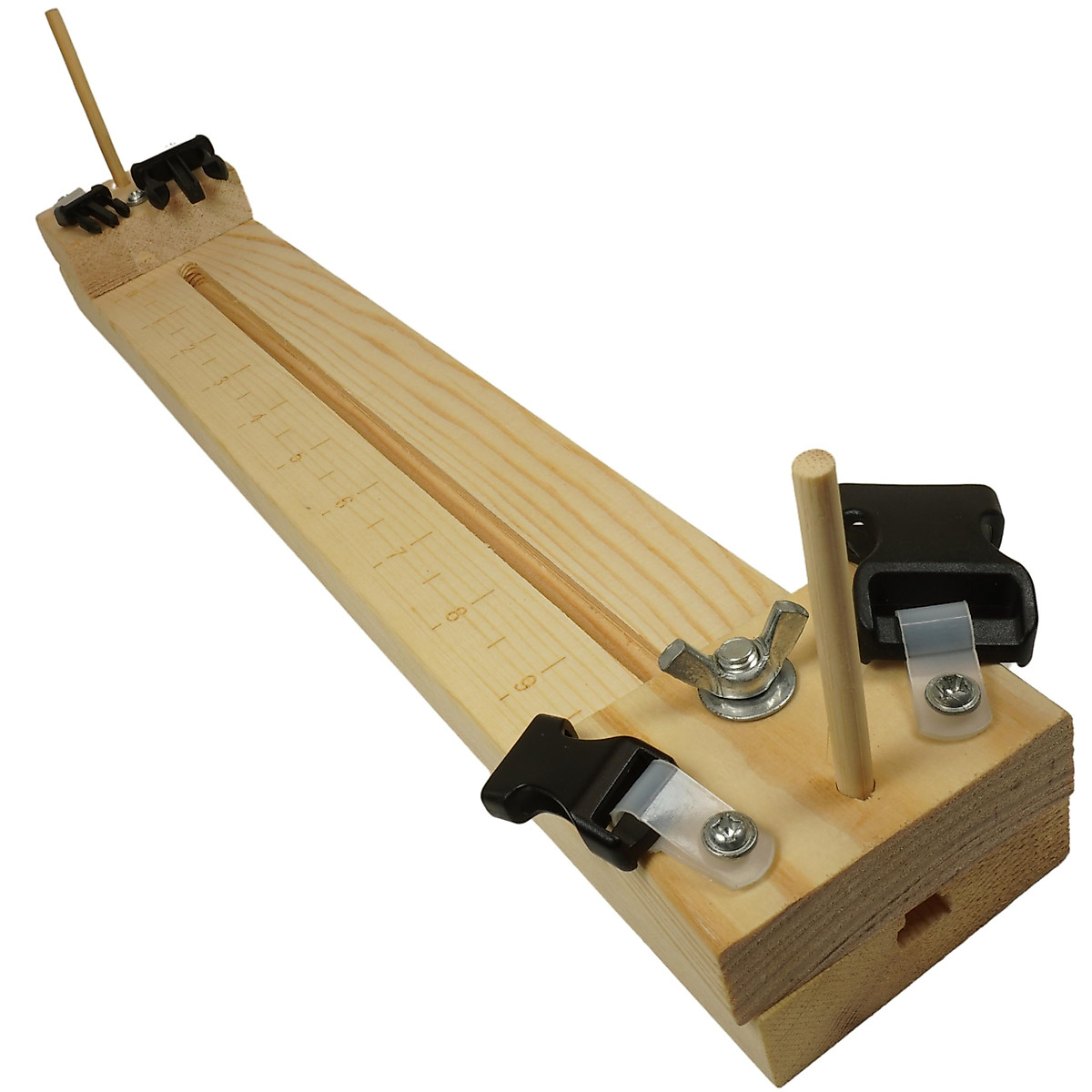 Beginner Paracord Wood Jig - Adjustable Length Bracelet Making, Paracord Craft, Braiding Weaving Tool Kit with Buckles