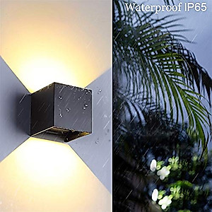 TAIYH Modern LED Light Wall Lamp - Wall Washer 12V LED Modern Wall Light, Adjustable Beam Angle Design, IP65 Waterproof LED Outdoor/Indoor Wall Light, for Hallway Living Room,Warm Light