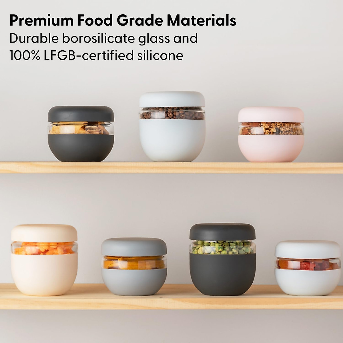 W&P Porter Seal Tight, Lunch Bowl Container w/ Lid | Charcoal 24 Ounces | Leak & Spill Proof, Soup & Stew Food Storage, Meal Prep, Airtight, Microwave and Dishwasher Safe, BPA-Free Glass