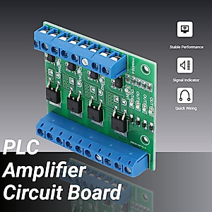 MOS FET PWM 3-20V to 3.7-27VDC 10A 4-Channel Driver Module PLC Amplifier Circuit Board