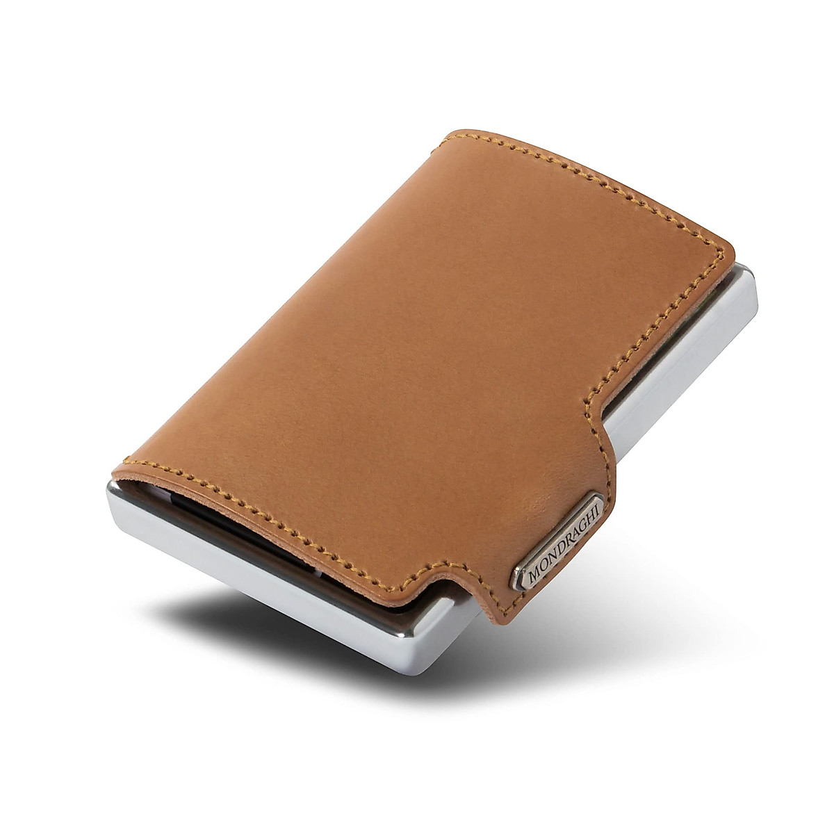 Mondraghi Mini-Wallet and Card Holder Made in Italy CARAMEL