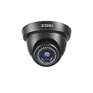 ZOSI 2.0MP HD 1080p 1920TVL Security Camera, 4-in-1 HD TVI/CVI/AHD/CVBS CCTV Camera,80ft Night Vision,Indoor Outdoor,Aluminum Housing for 960H,720P,1080P,5MP,4K Analog Home Surveillance DVR System