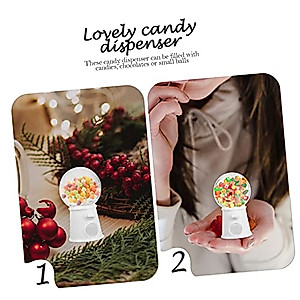 Abaodam 8pcs Mini Machine Cake Favor Boxes for Wedding Mini Vending Machine Money Coin Bank Mini Gumball Machine for Kids Cake Topper Decor Gumballs Machines for Candy