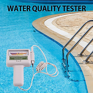 PH Meter Chlorine Tester, Portable 2 in 1 Digital Water Quality Analysis Monitor and Chlorine Level CL2 Tester Meter for Swimming Pool, Spa, Drinking Water